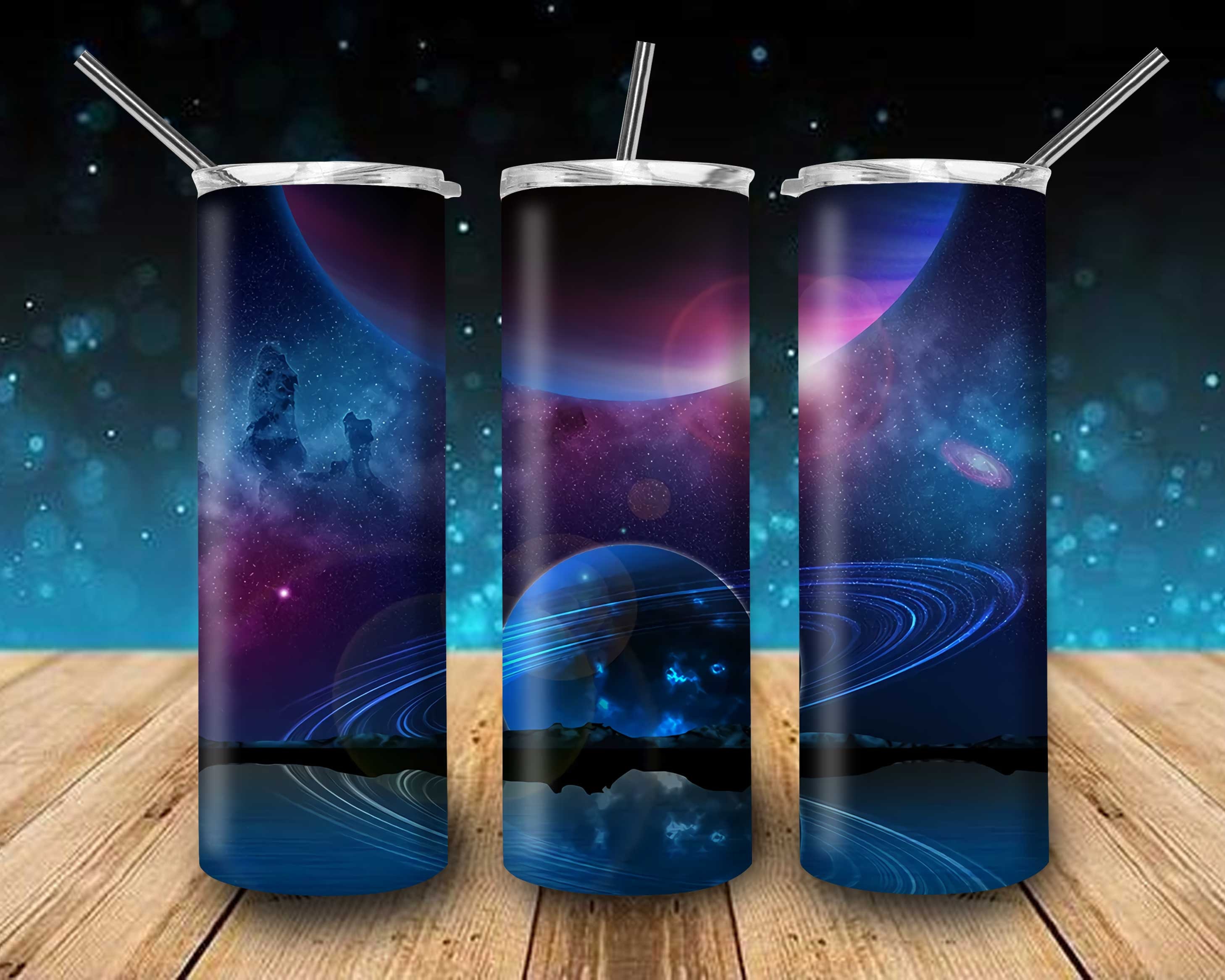 Bundle Space Tumbler Design for 20oz Skinny Tumbler Sublimation ...