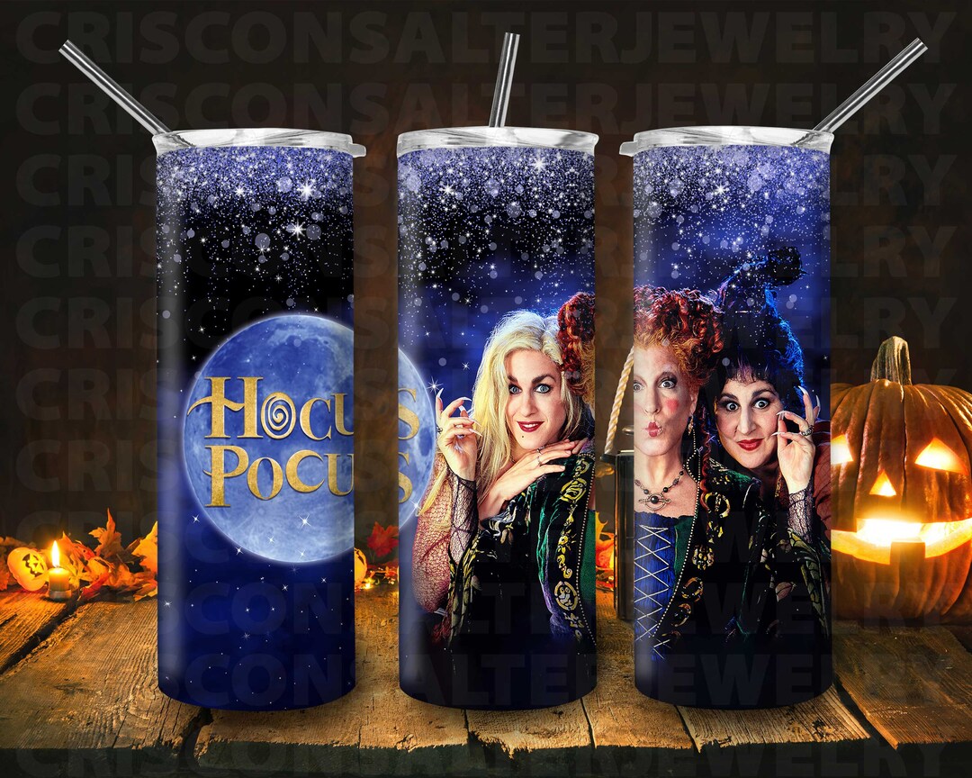 Hocus Pocus Seamless 20oz Skinny Tumbler Sublimation I Put A Spell on ...