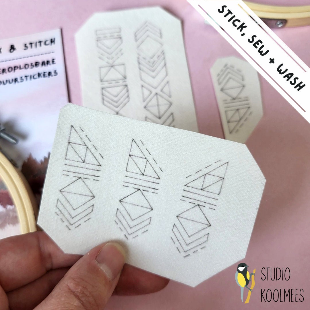 Bohemian Embroidery Stickers | Sticky Fabri-solvy | Embroidery Patches ...