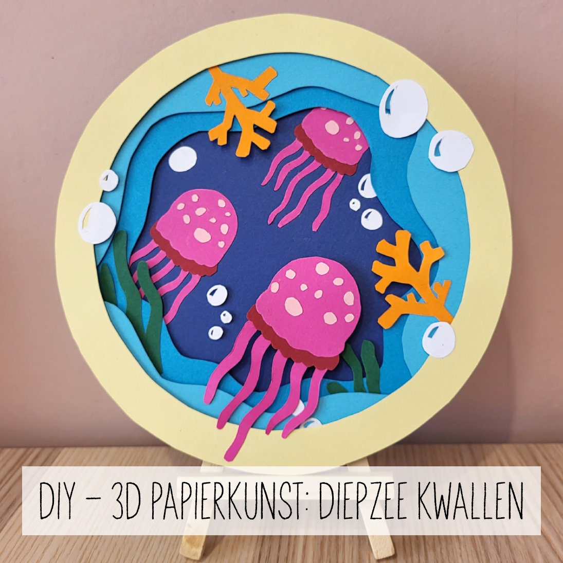 Deep Sea Jellyfish 3D Papercut Pattern | Instant Digital Download ...