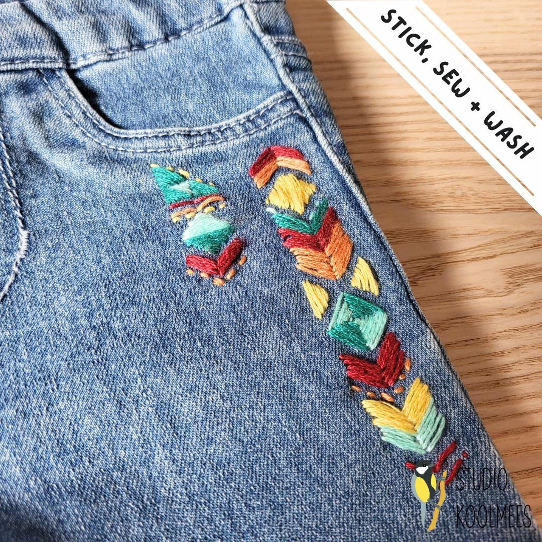 Bohemian Embroidery Stickers | Sticky Fabri-solvy | Embroidery Patches ...