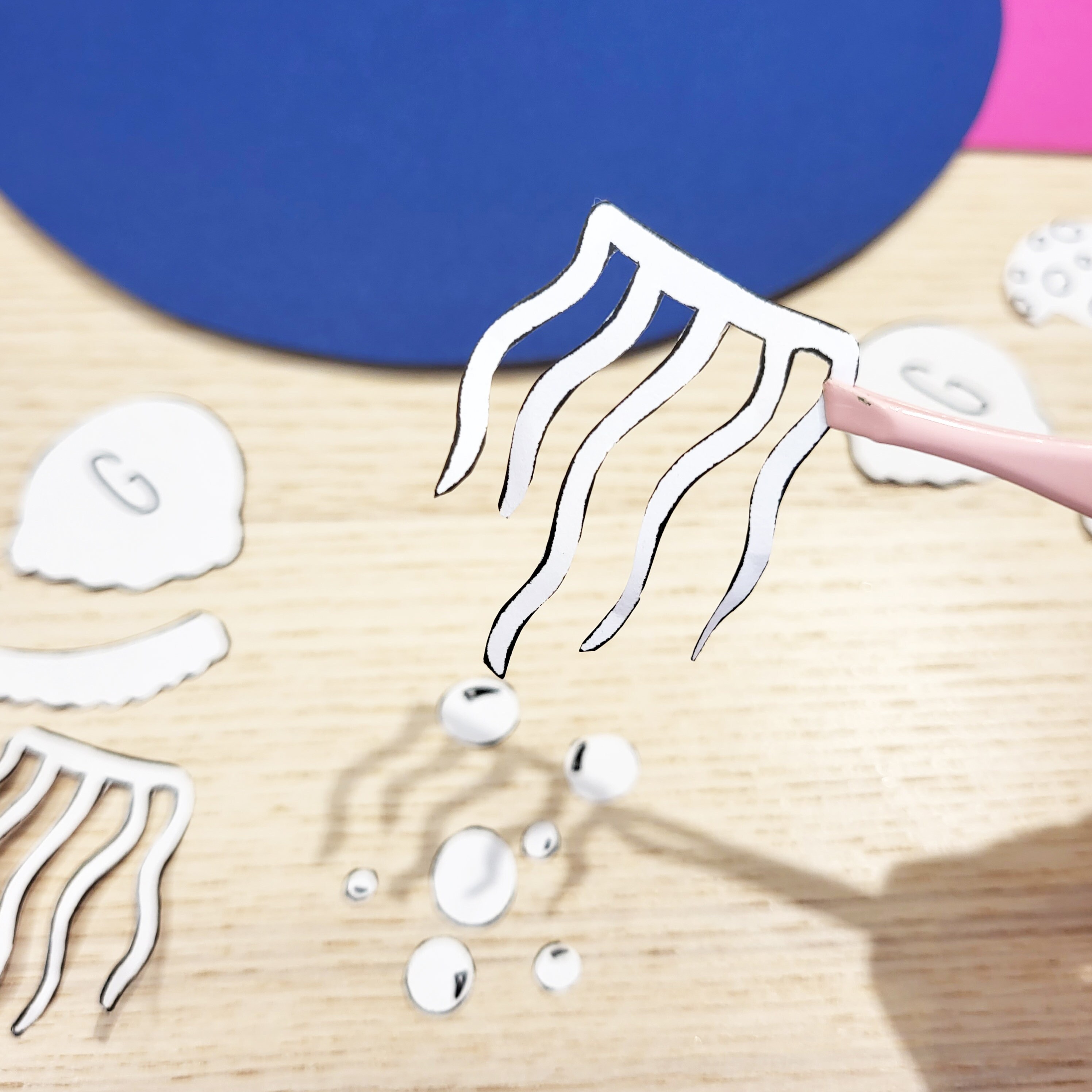 Deep Sea Jellyfish 3D Papercut Pattern | Instant Digital Download ...