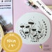 Toadstool Circle Sticker | Sticky Fabri-solvy | Embroidery Patches ...