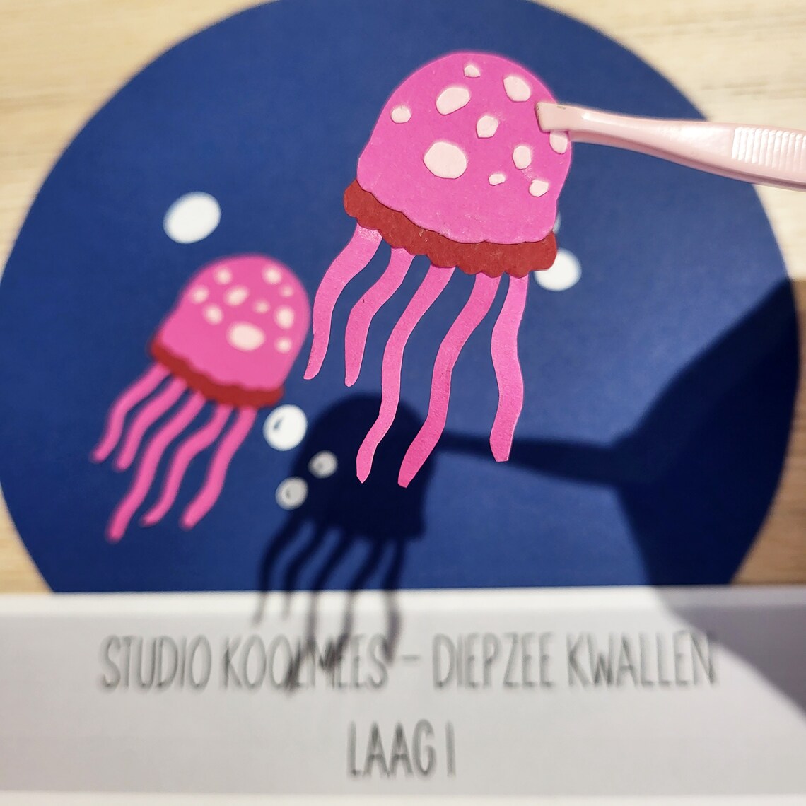 Deep Sea Jellyfish 3D Papercut Pattern | Instant Digital Download ...