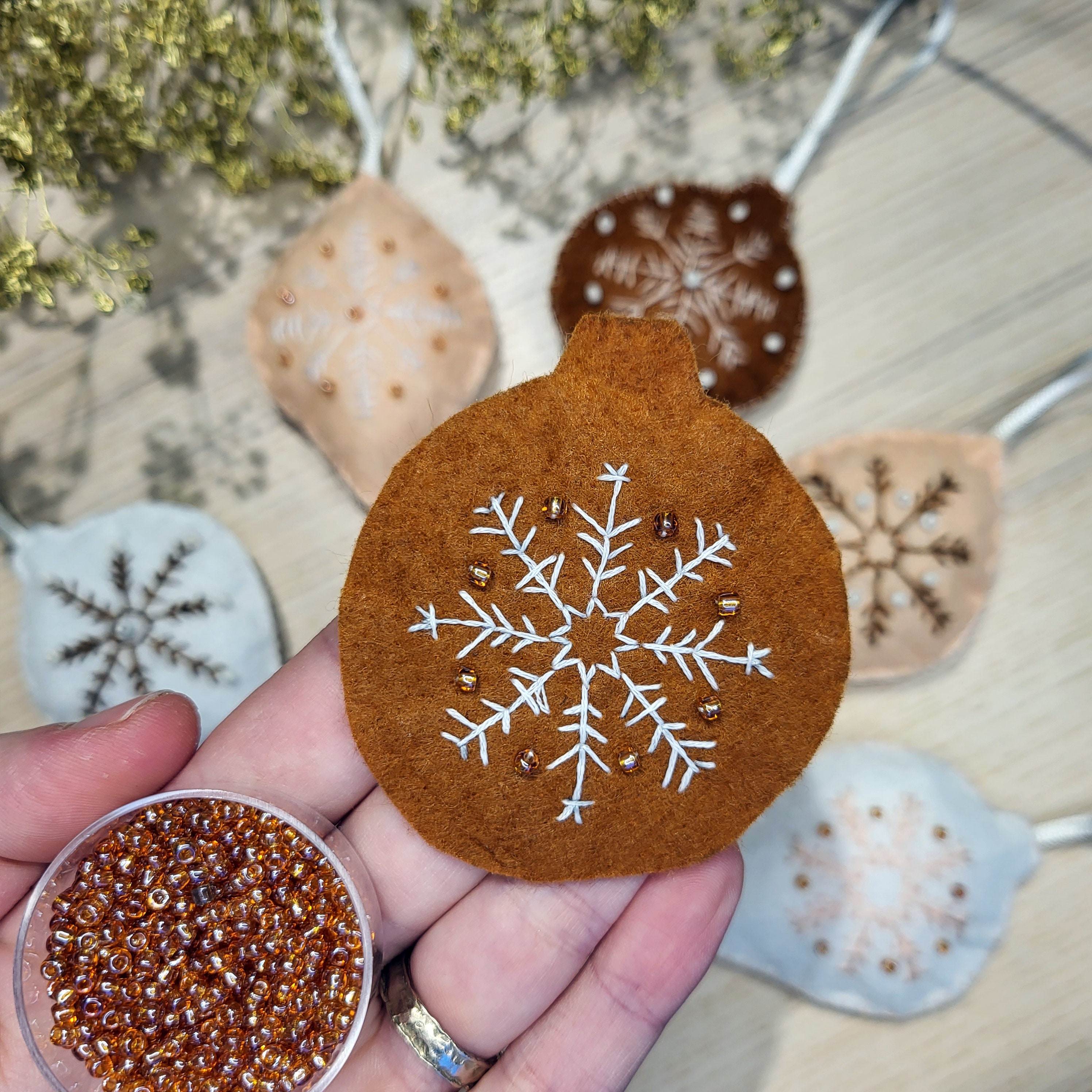 Snowflakes Embroidery Stickers | Sticky Fabri-solvy | Embroidery ...