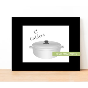 Puerto Rican Art, El Caldero Digital Print, Puerto Rican Rice Pot ...