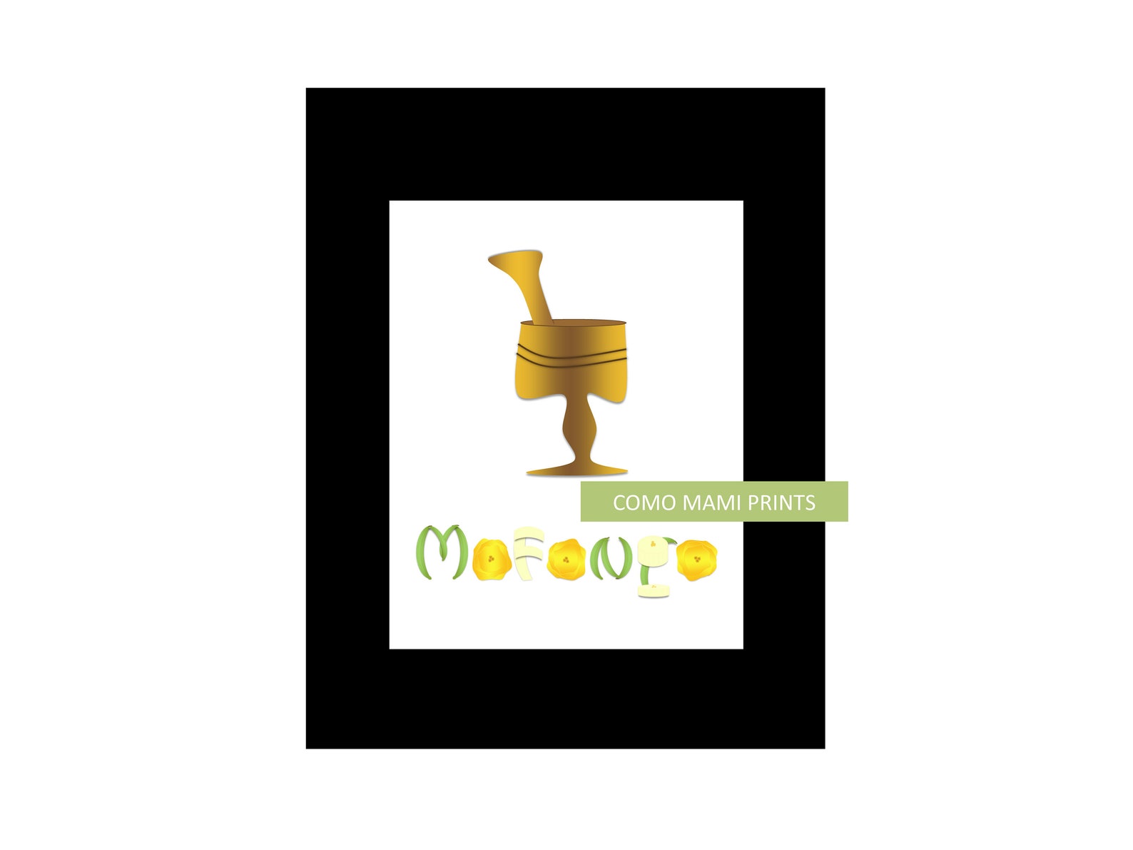 Puerto Rican Wall Art, Mofongo Print, Puerto Rican Prints, Mofongo ...