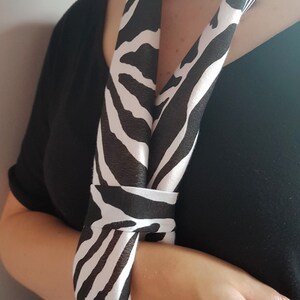 Zebra Animal Print Arm Sling Collar and Cuff Adult and Child Sizes Kids ...