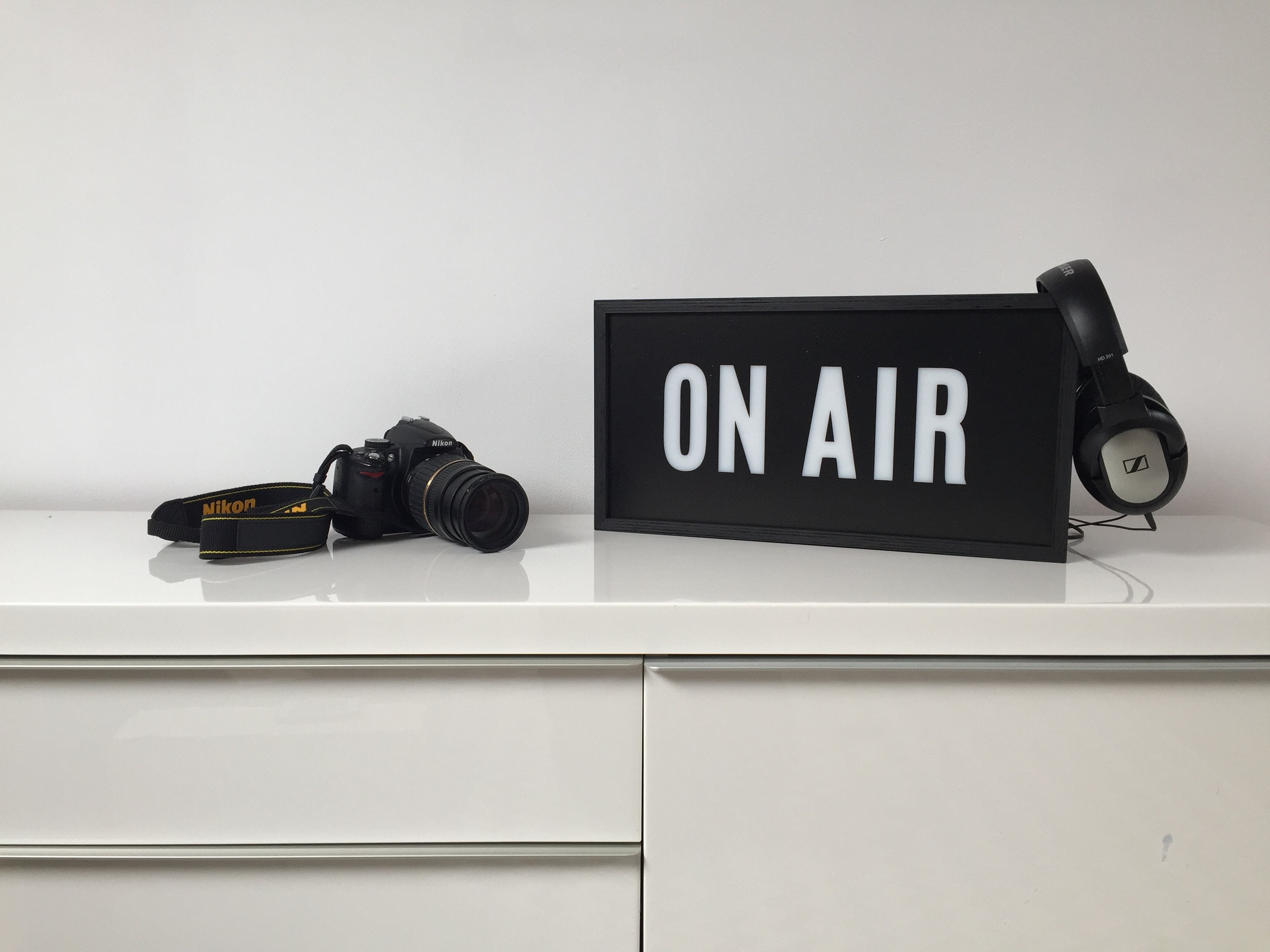 On Air LED Light Box on Air Sign Recording Sign Podcasting - Etsy