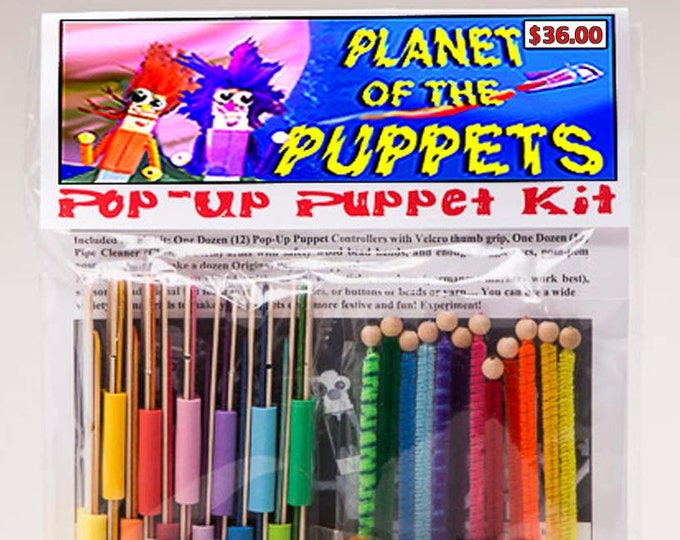 Pop-up Puppet Kit Planet of the Puppets Makes 12 Puppets - Etsy