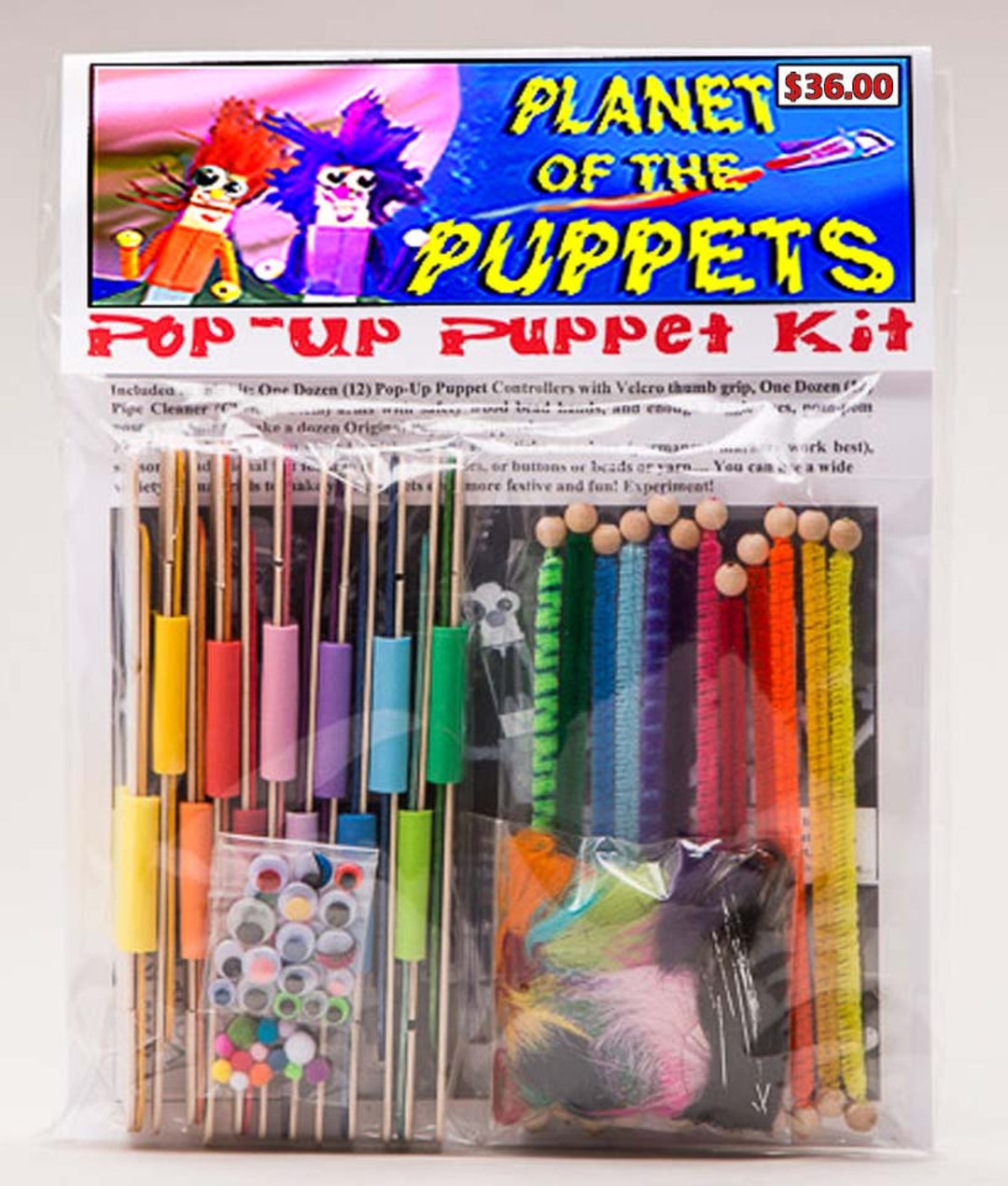 Pop-up Puppet Kit Planet of the Puppets Makes 12 Puppets - Etsy