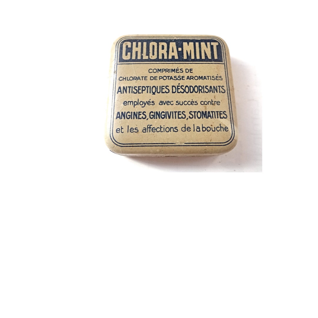 VINTAGE CHLORA-MINT BOX Sheet Metal Box From the 40s Old - Etsy
