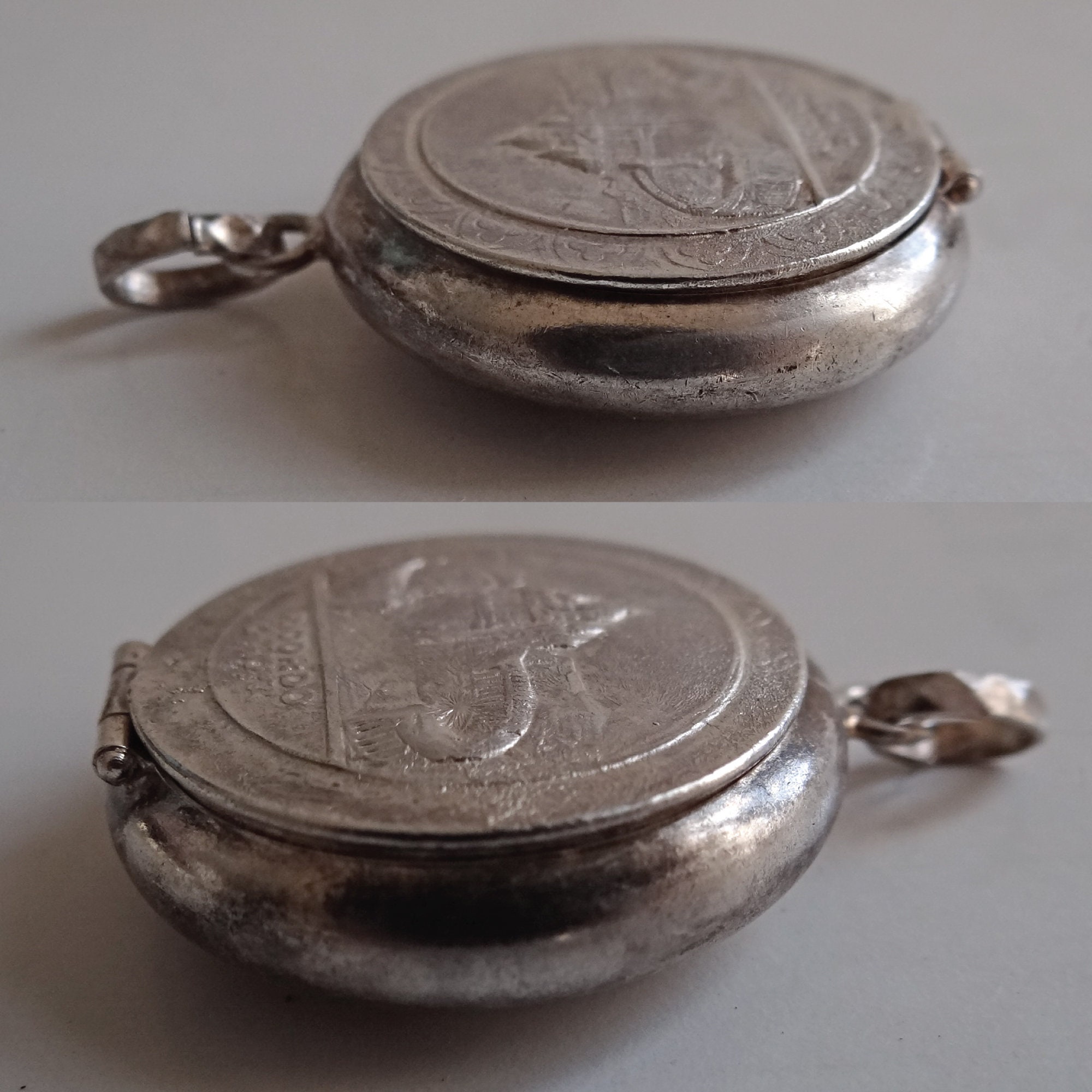 VINTAGE BOX & ROSARY Silver Communion Rosary Vintage 40s Religious ...