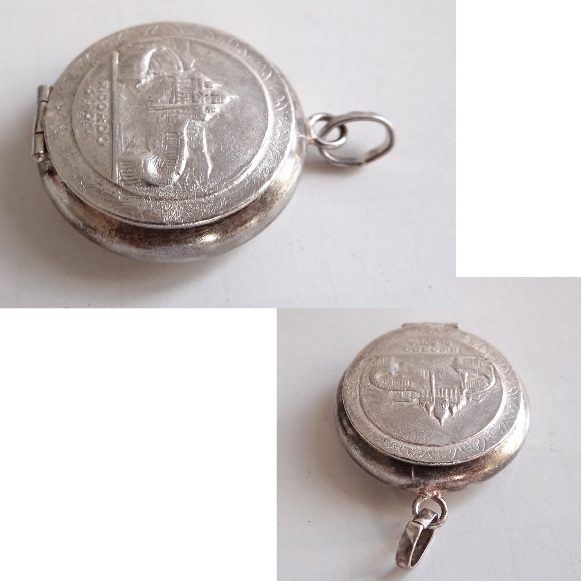 VINTAGE BOX & ROSARY Silver Communion Rosary Vintage 40s Religious ...