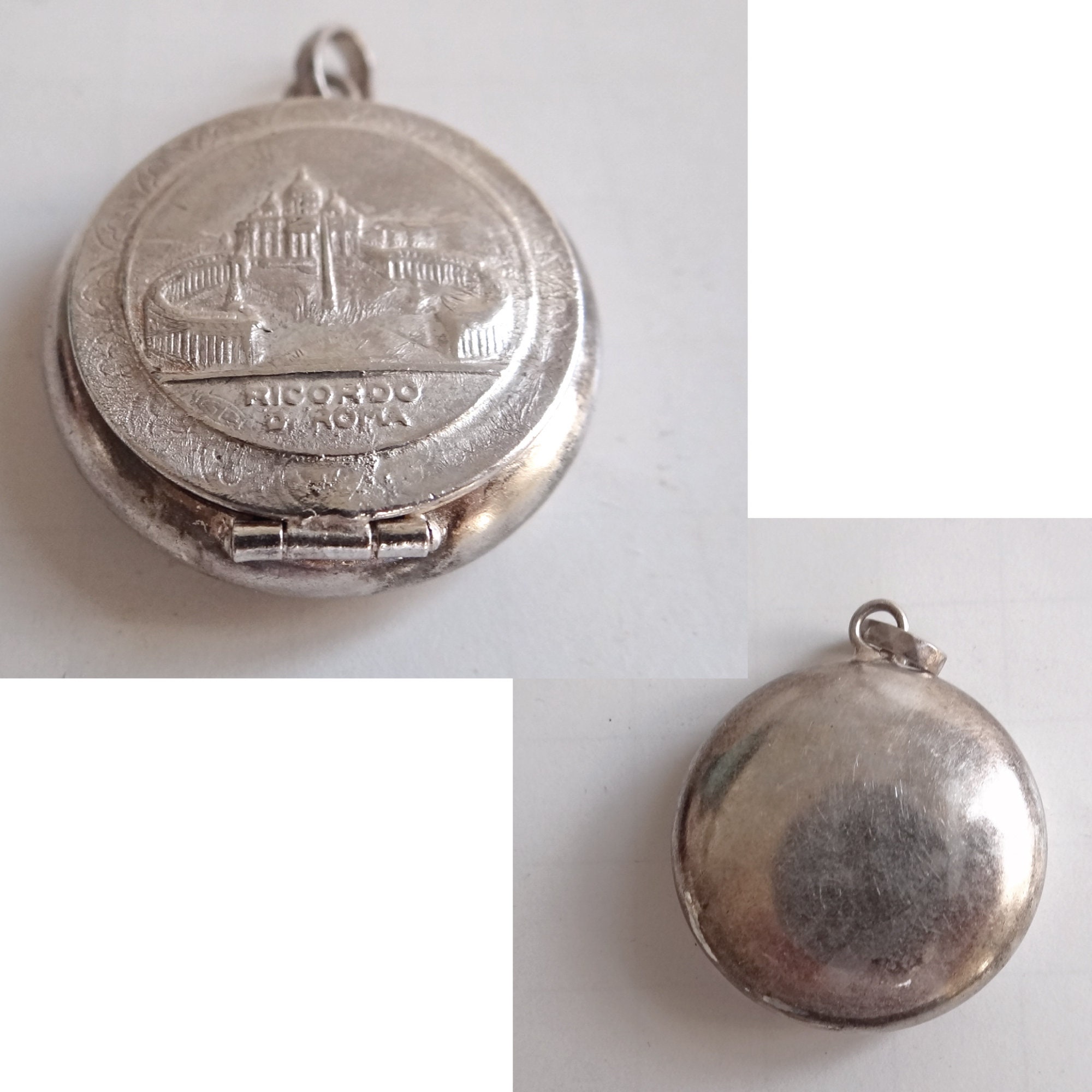 VINTAGE BOX & ROSARY Silver Communion Rosary Vintage 40s Religious ...