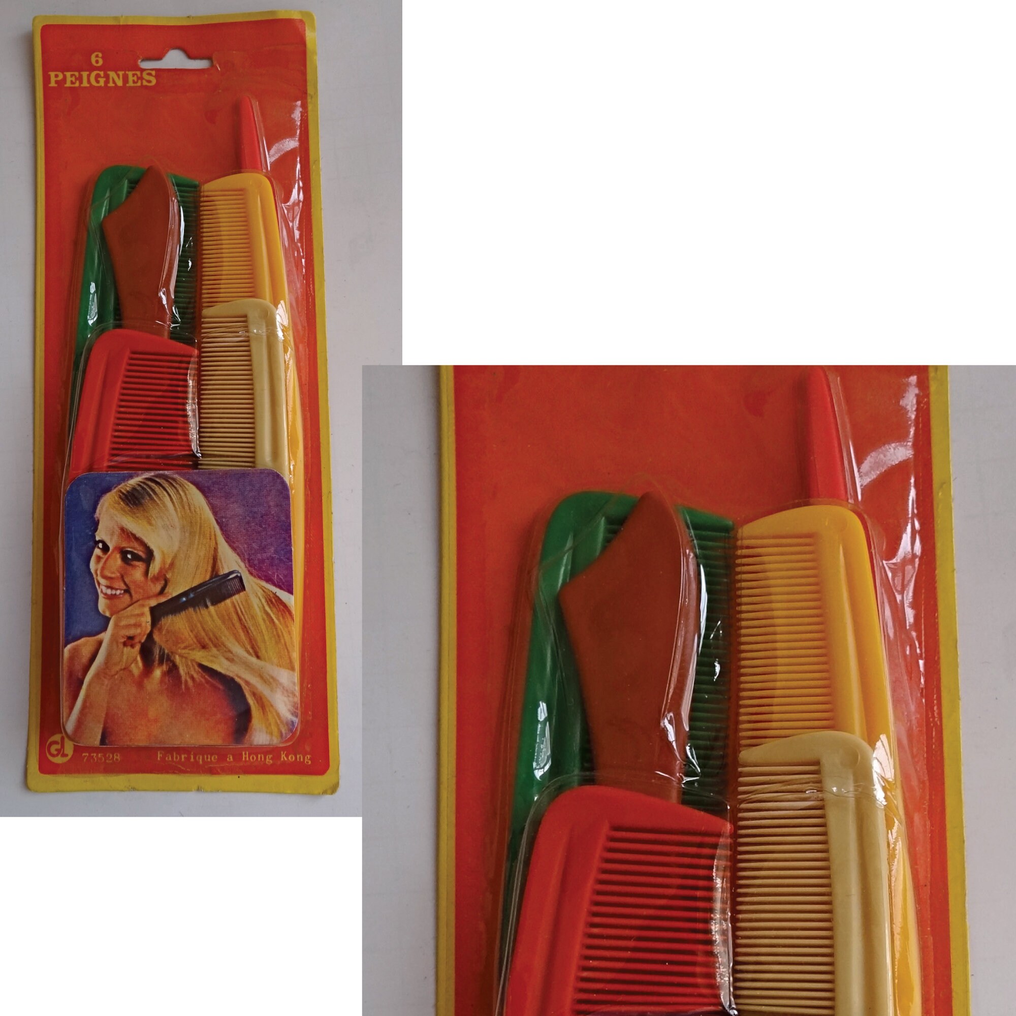 VINTAGE 2 SETS OF 6 COMBS; New Vintage Accessory, Hair Accessory, for ...