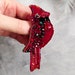Cardinal Ornament, Red Cardinal Brooch Pin, Cardinal Gifts, Little ...