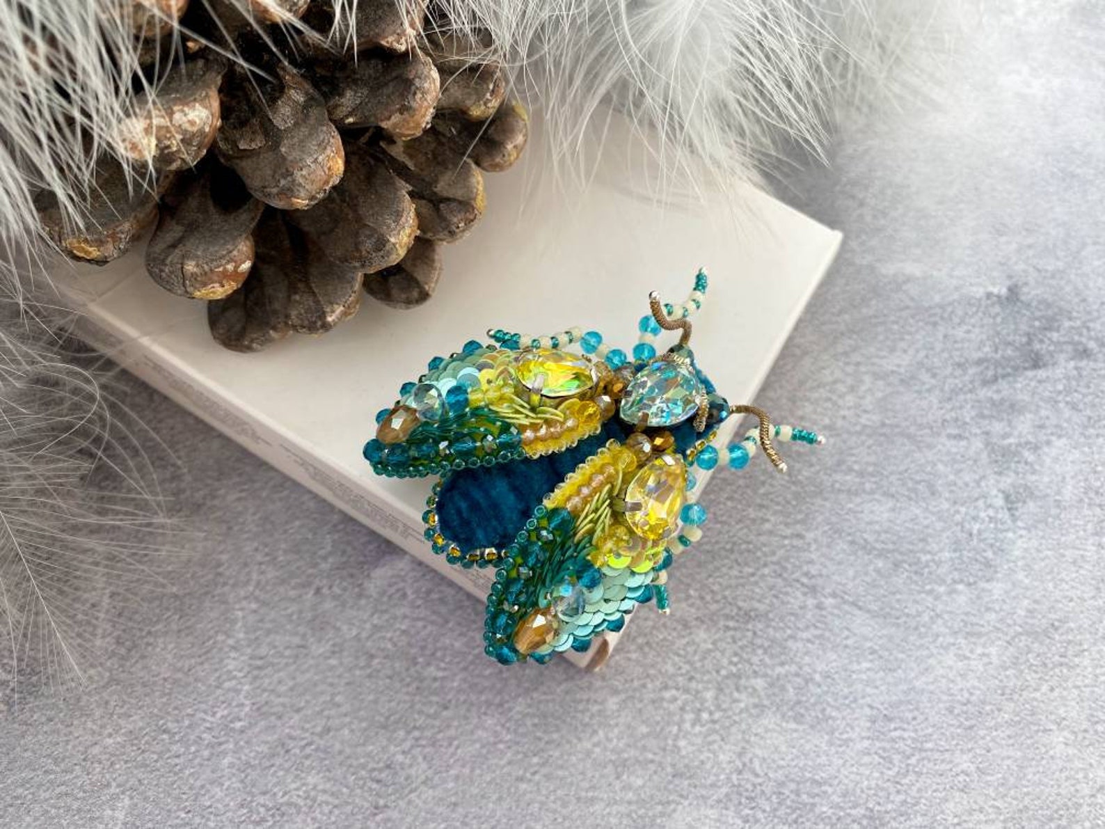 Beaded Cicada Brooch Pin Beetle Brooch Pin Fly Brooch Pin - Etsy