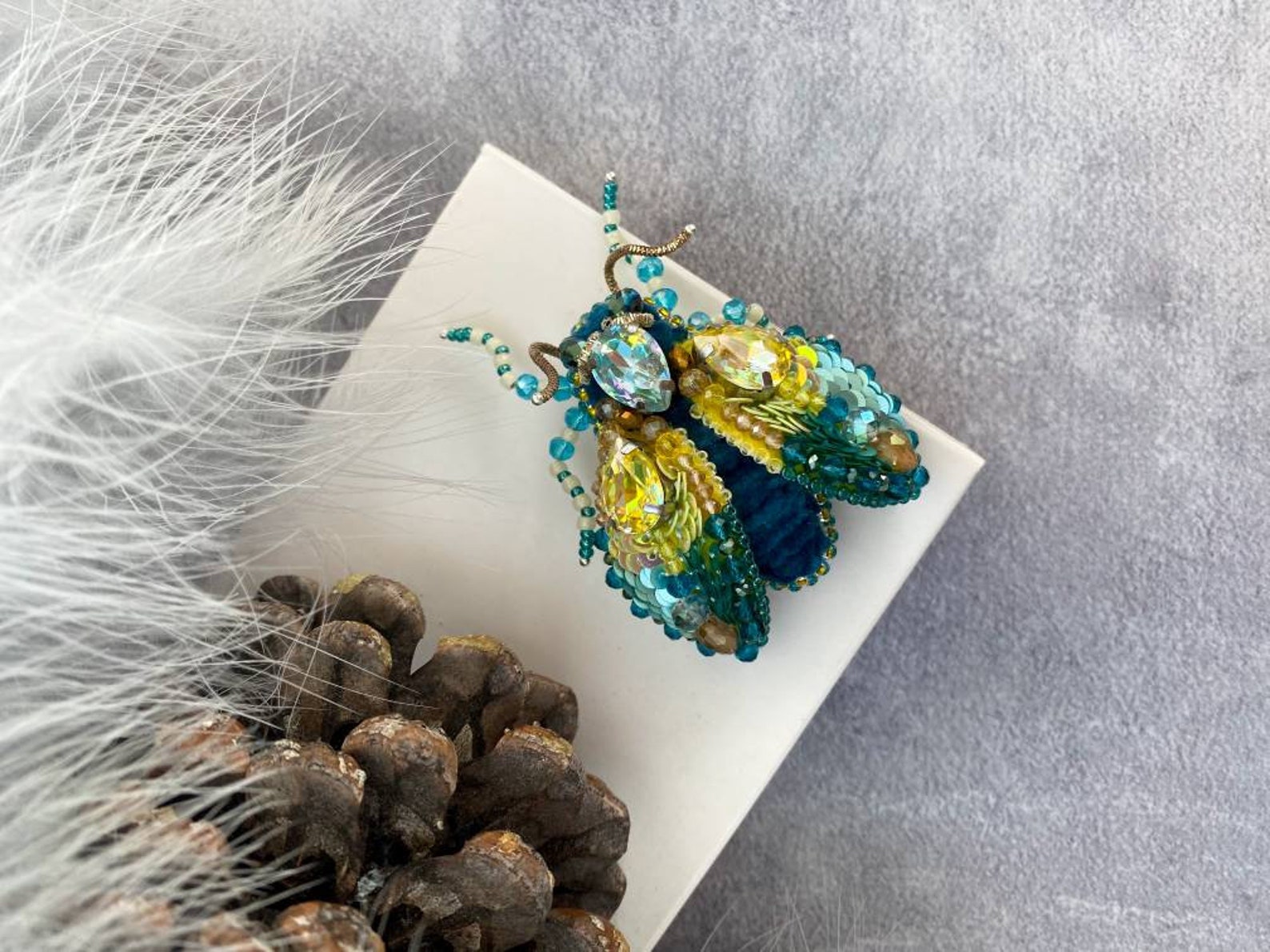 Beaded Cicada Brooch Pin Beetle Brooch Pin Fly Brooch Pin - Etsy