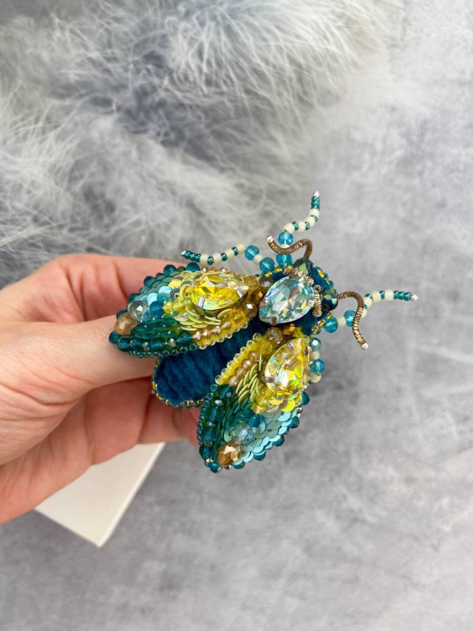 Beaded Cicada Brooch Pin Beetle Brooch Pin Fly Brooch Pin - Etsy