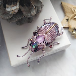 Embroidery Beaded Brooch Beetle Brooch Pin Jewelry Insect Brooch ...