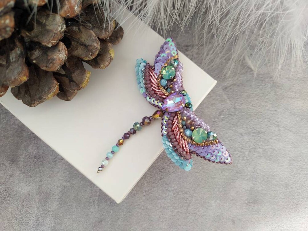 Insekt Brosche Insekt Schmuck, Insekt Brosche, Strass Libelle, Strass Brosche, Strass Brosche ...