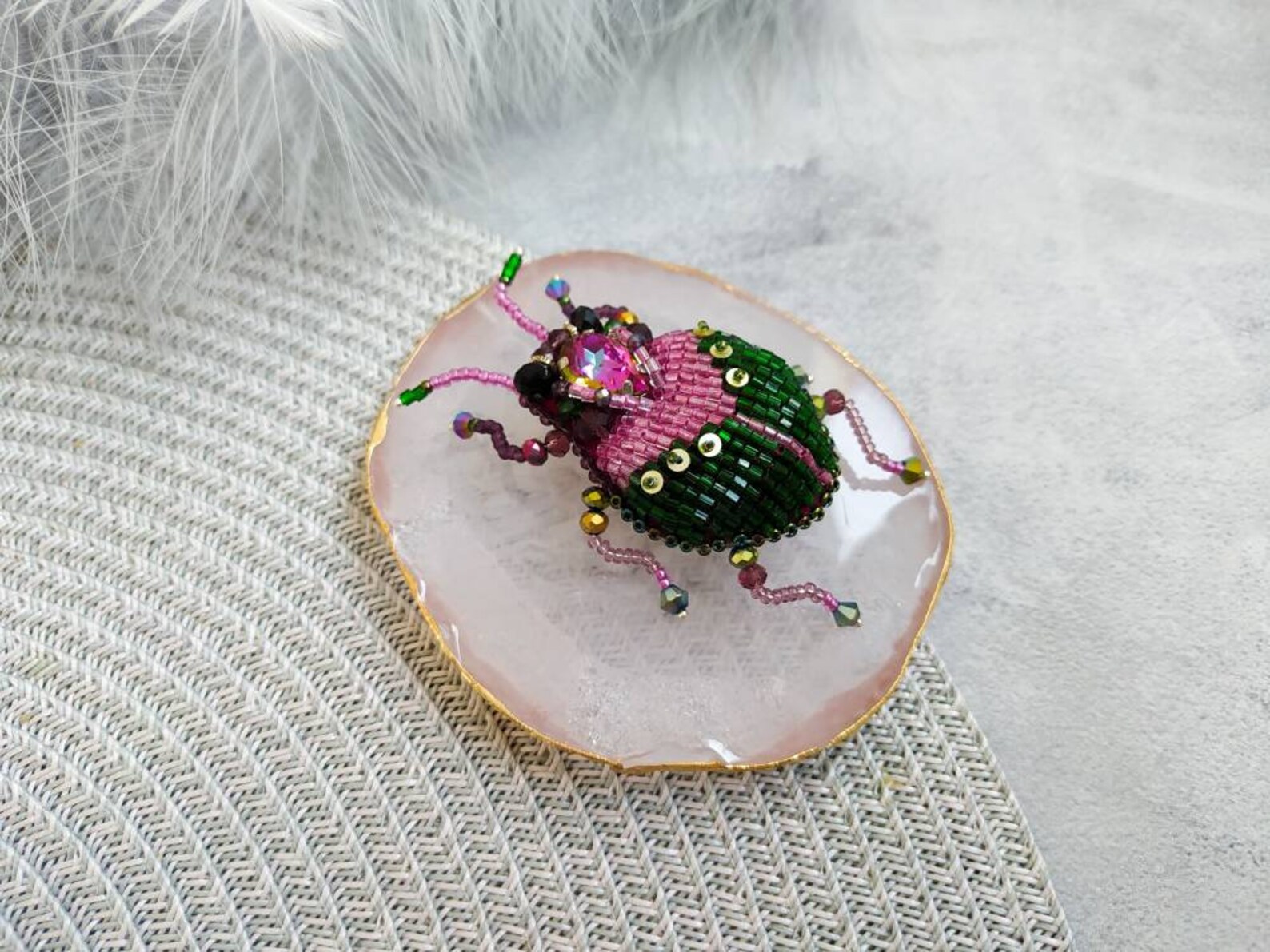 Scarab Beetle Brooch Pin, Beetle Jewelry, Art Glass Brooch, Embroidery ...