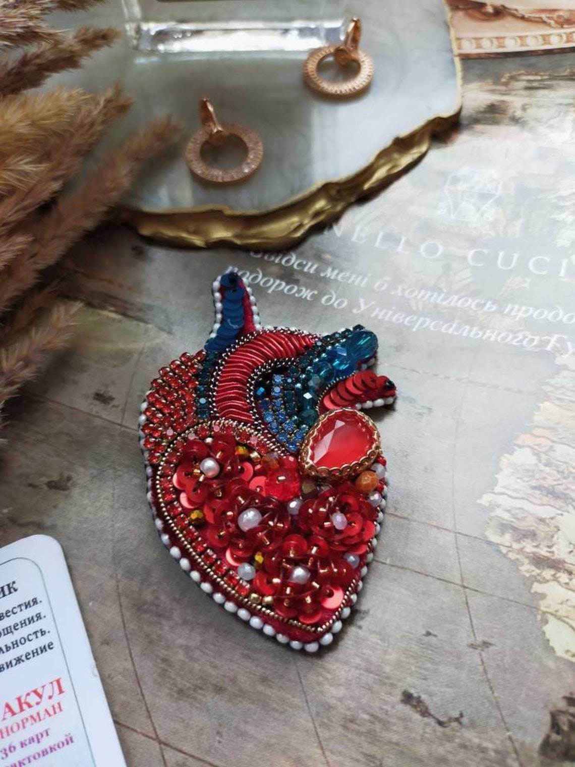 Anatomical Heart Brooch Human Heart Pin Medical Anatomy Pins | Etsy