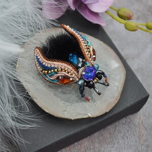 Cicada Insect Brooch Cicada Brooch Pin Bug Pin 60th - Etsy