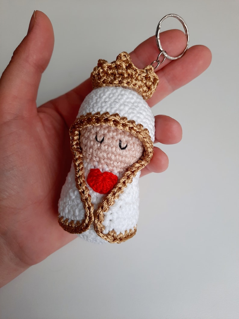 Crochet Catholic Rosary Baby Shower/baptism Favors Rosary - Etsy