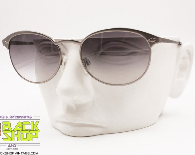 GUCCI Mod. 4036 C2 Vintage 90s Sunglasses Women Matte Silver Color, New ...