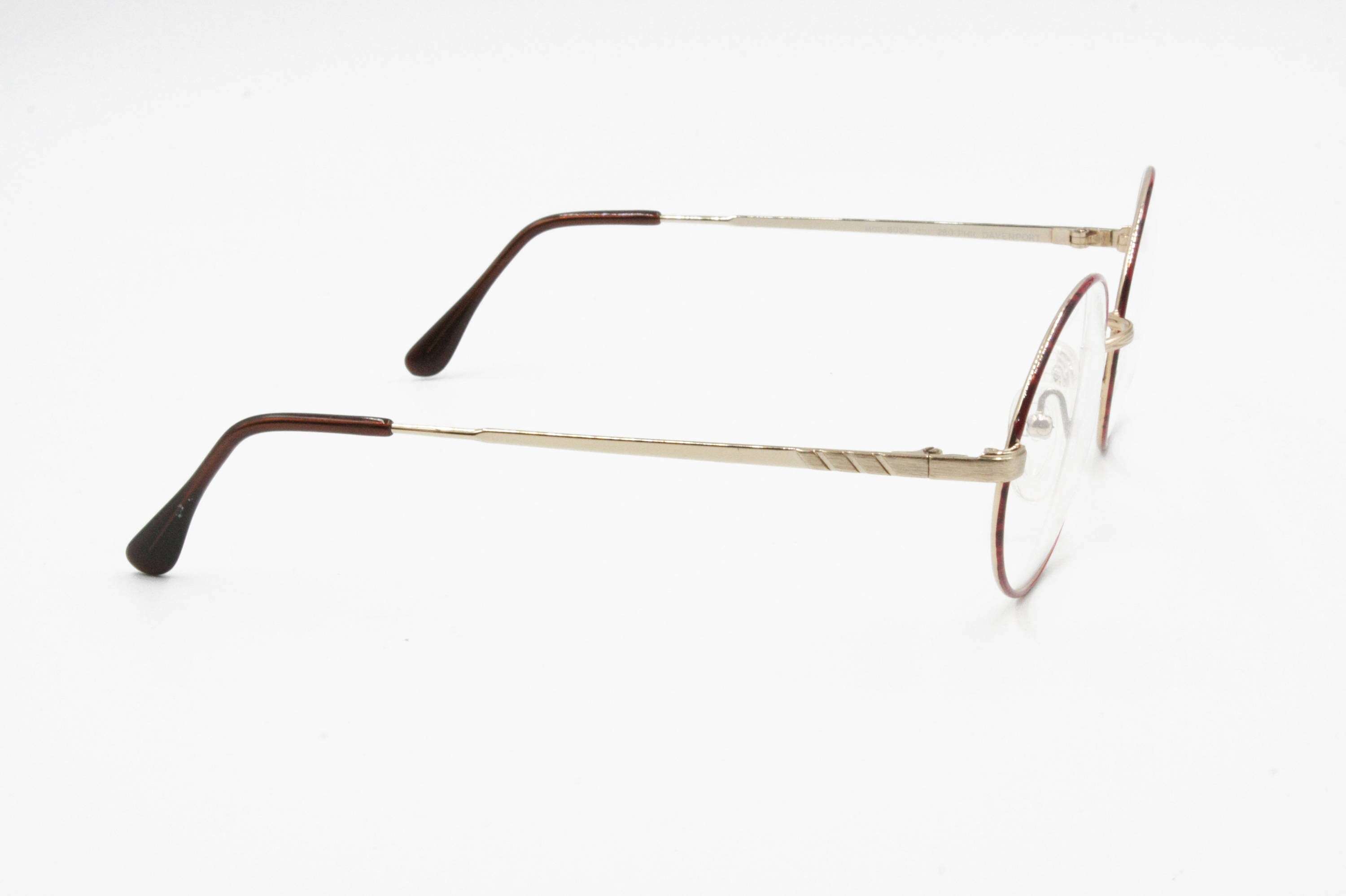 Marcolin Made in Italy Vintage Round Frame Red Spotted & Gold - Etsy