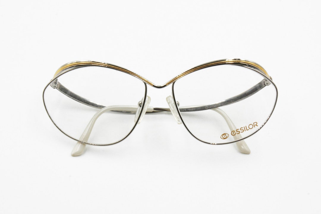ESSILOR France Vintage NOS Eyeglass Sunglasses Frame, Silver & Gold ...