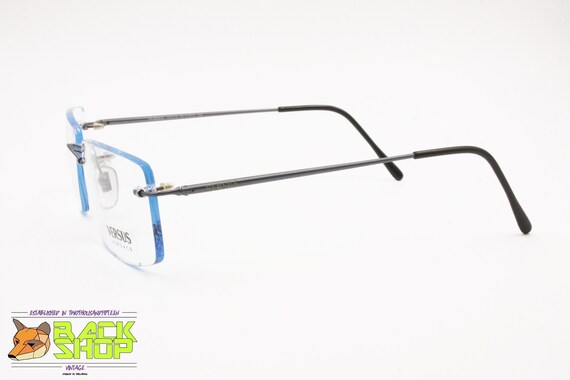 VERSACE VERSUS C19 Rimless eyeglass frame, graphite c… - Gem