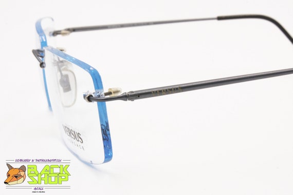 VERSACE VERSUS C19 Rimless eyeglass frame, graphite c… - Gem