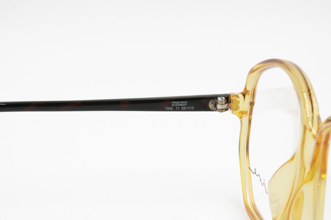 Viennaline Optyl Vintage 80s Oversize Squared Frame Yellow - Etsy