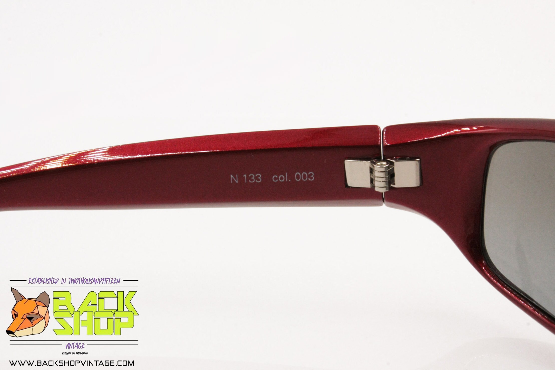 NIKEI Mod. N133 003 Vintage Sunglasses Red Metallic Plastic - Etsy