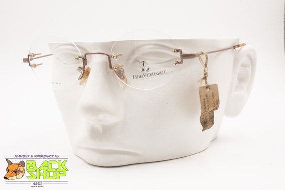 LYDIA ECKHARDT Rimless eyeglass frame, Vintage 1980s,… - Gem