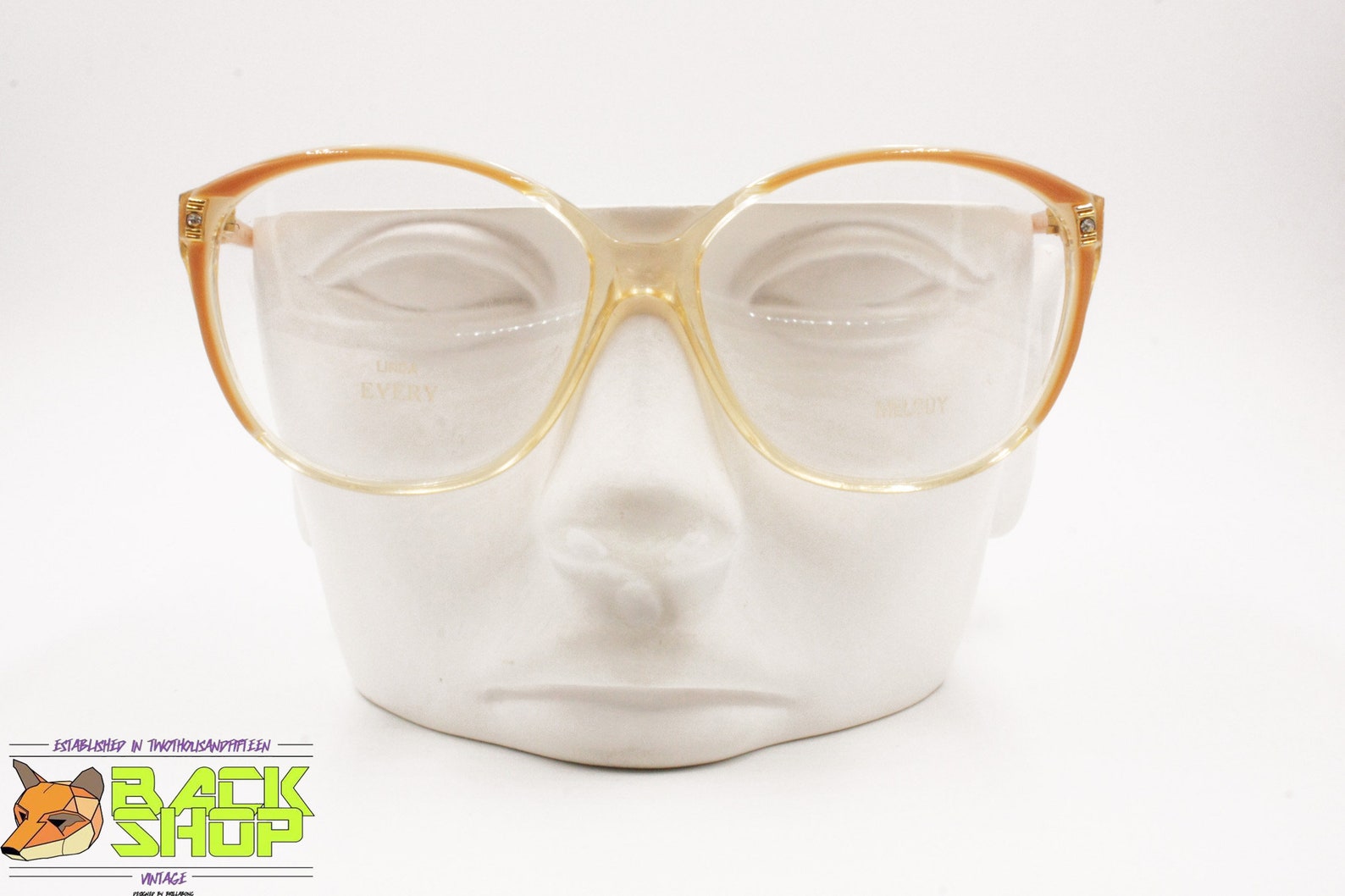 POLAROID Optical Frame Eyeglass Women 70s, Rounded Acetate Cat Eye ...