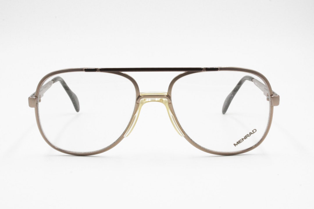 Menrad Vintage Small Aviator Frame , Pale Brown Metallized Double ...