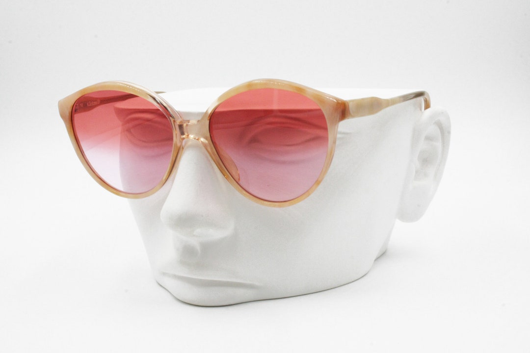 Gafas de sol vintage italianas nuevas KADOR mod. ULA, rosa marmorizado ...