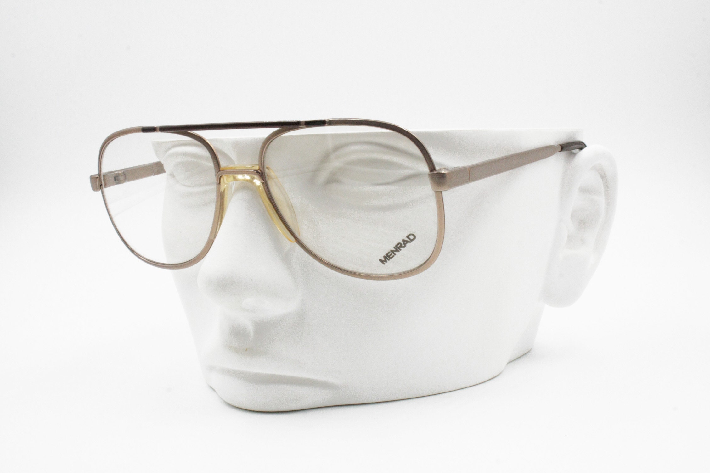 Menrad Vintage Small Aviator Frame , Pale Brown Metallized Double ...