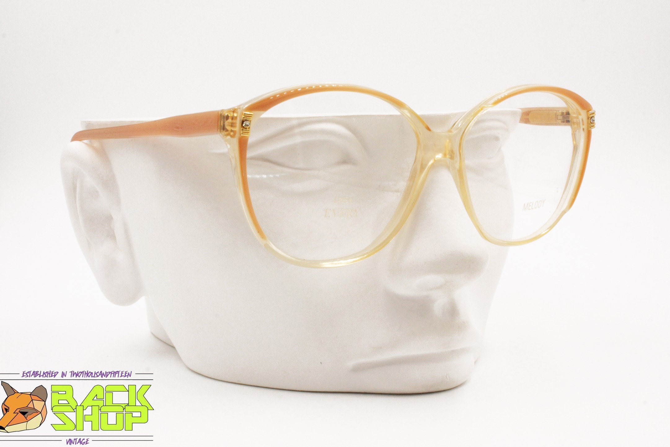 POLAROID Optical Frame Eyeglass Women 70s, Rounded Acetate Cat Eye ...