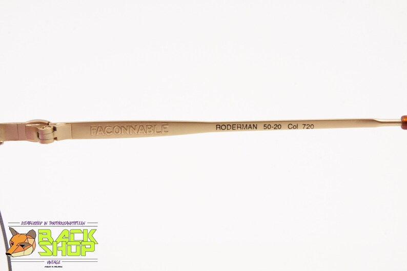 Façonnable RODERMAN Round Panto Sunglasses Rimless Violet | Etsy