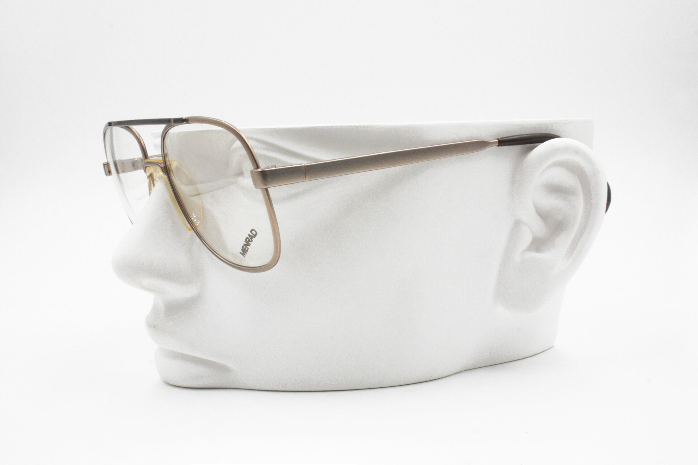 Menrad Vintage Small Aviator Frame , Pale Brown Metallized Double ...