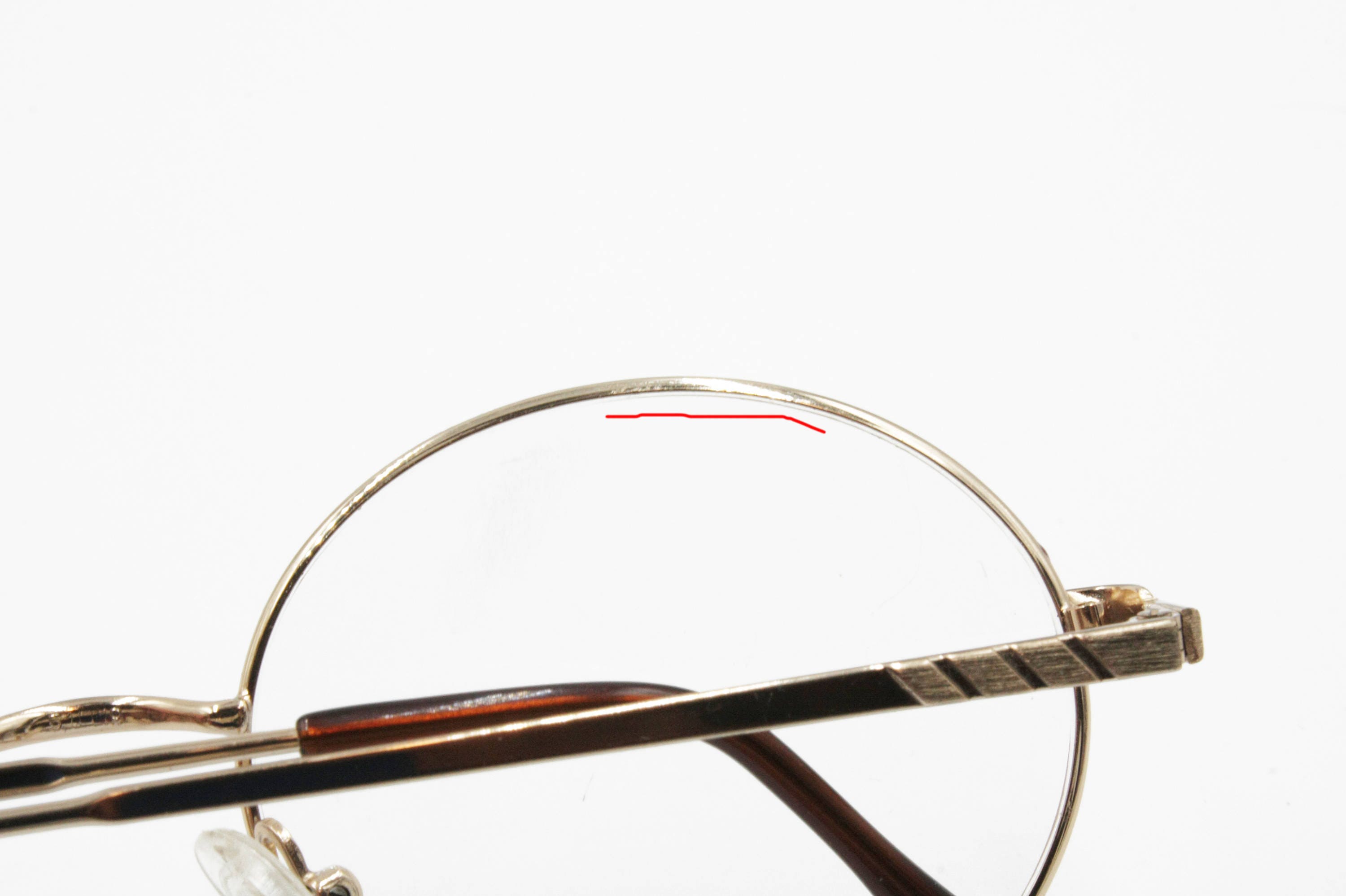 Marcolin Made in Italy Vintage Round Frame Red Spotted & Gold - Etsy