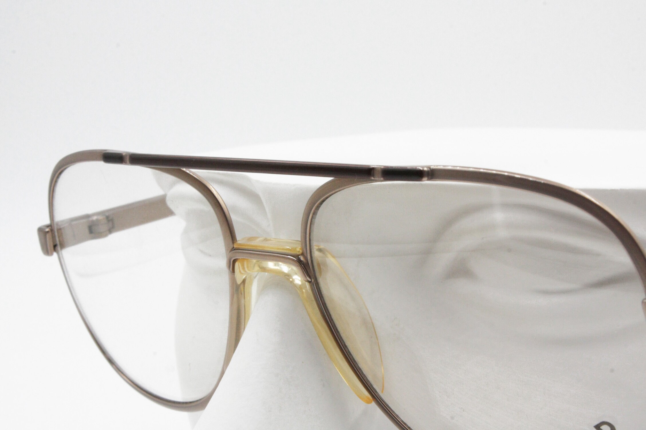 Menrad Vintage Small Aviator Frame , Pale Brown Metallized Double ...