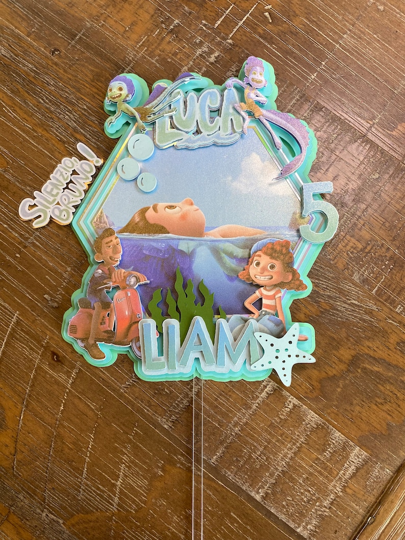 Luca Cake Topper, Cake Topper, Luca Cake Topper - Etsy