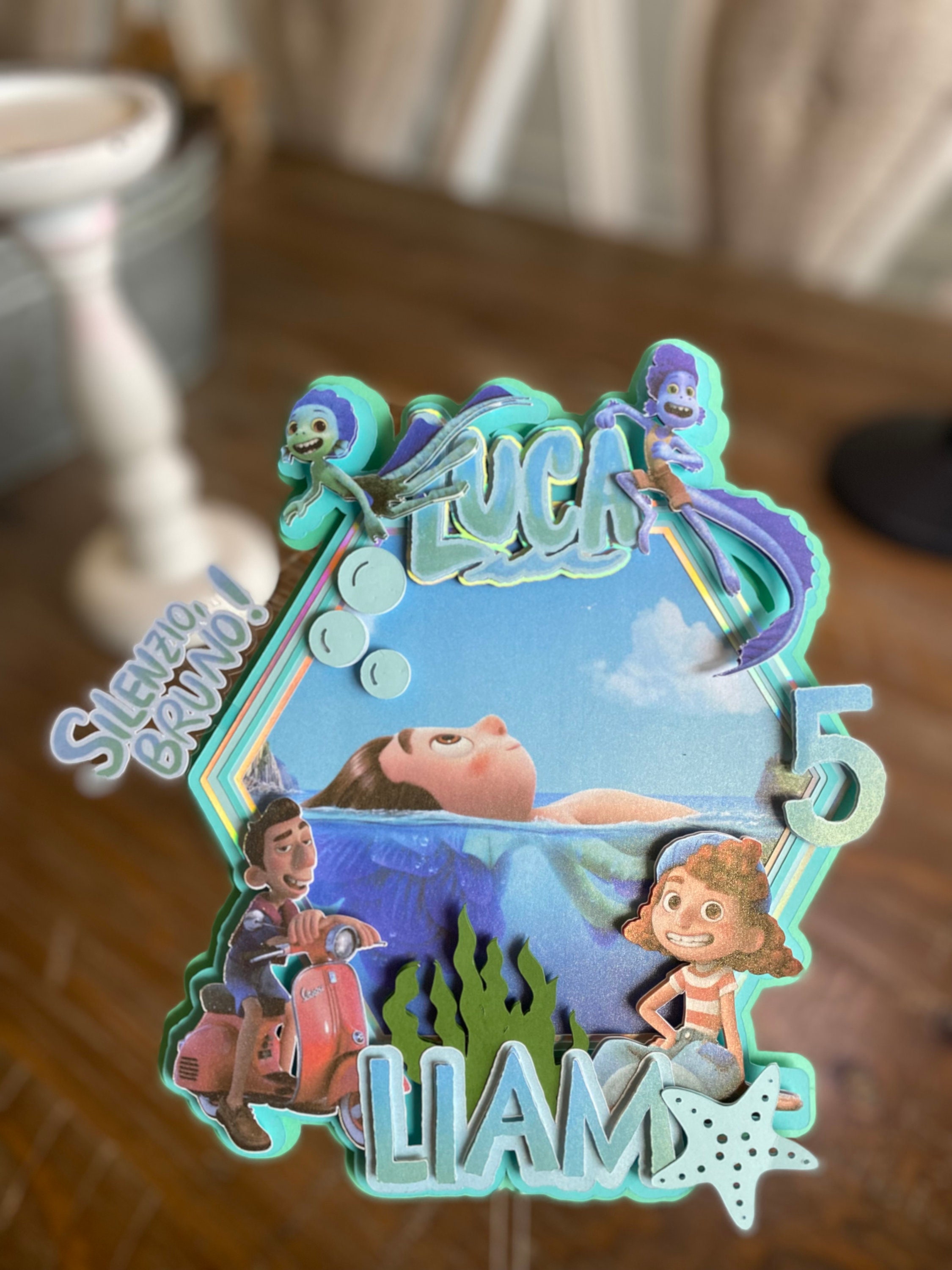 Luca Cake Topper, Cake Topper, Luca Cake Topper - Etsy