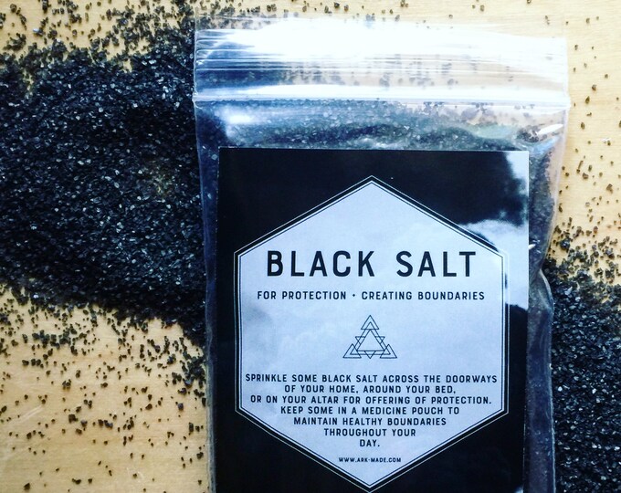 Black Salt Sea Salt Activated Charcoal for Protection, Boundaries ...